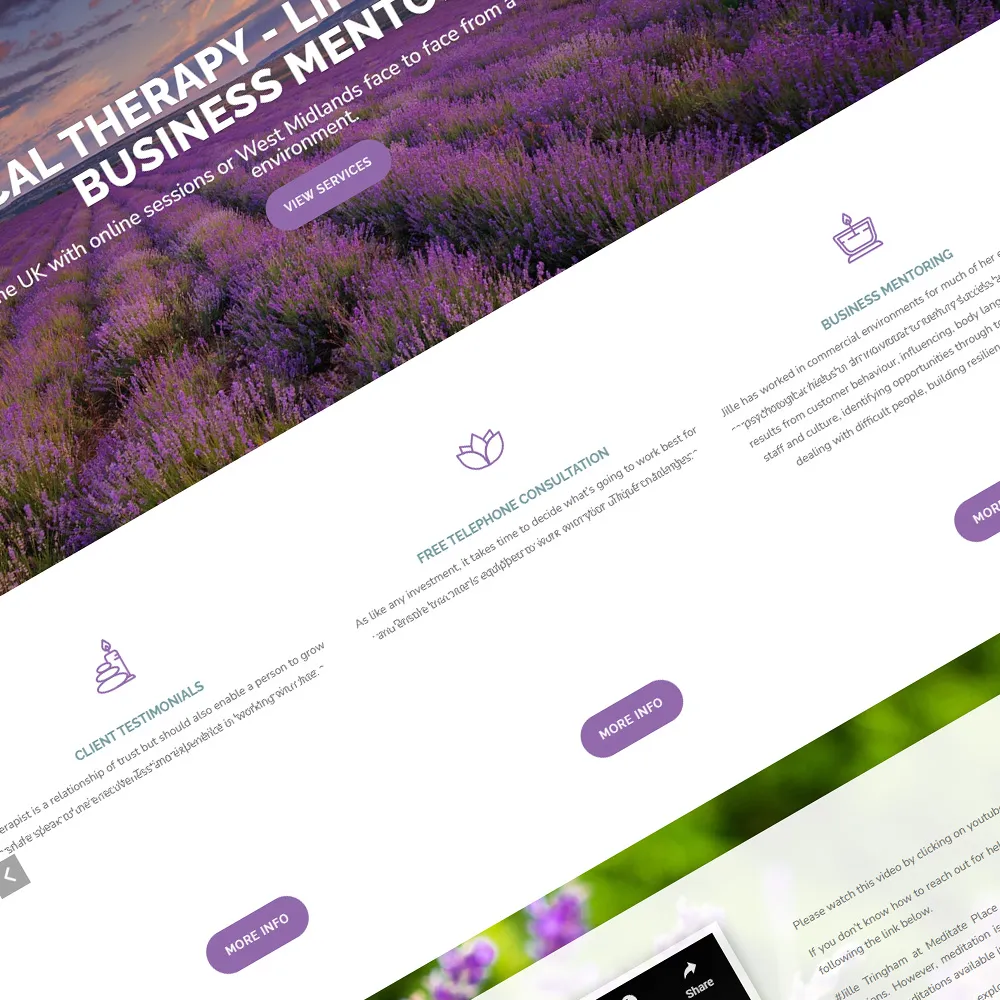 CalHan Design Projects - Meditate Place - Website